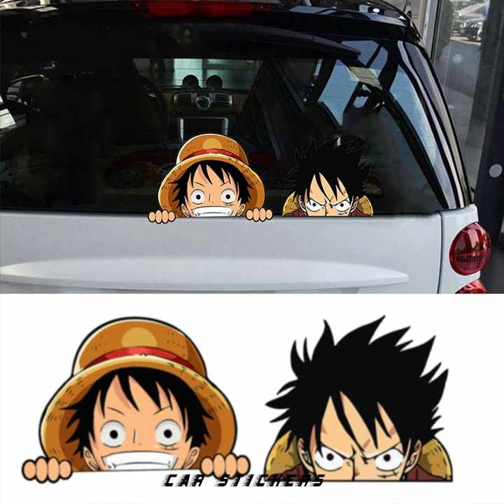 Custom Anime Zoro Luffy Logo Car Sticker Waterproof Reflective Die Cut ...