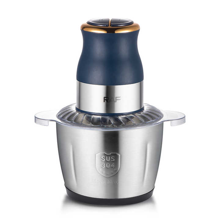 RAF 1000W Food Processor Fufu Machine with 3L Stainless Bowl and Spiral ...