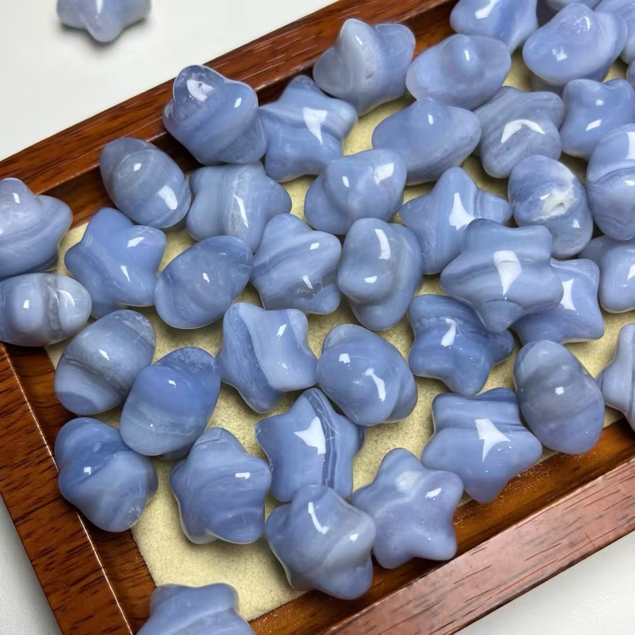 Crystal Star Wholesale Natural Crystal Blue Lace Agate Heart Quartz ...
