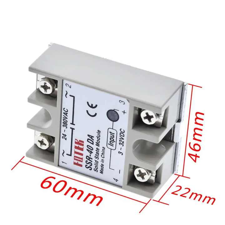 Solid state Relay SSR-10DA SSR-25DA SSR-40DA SSR-50DA 10A 25A 40A 50A ...