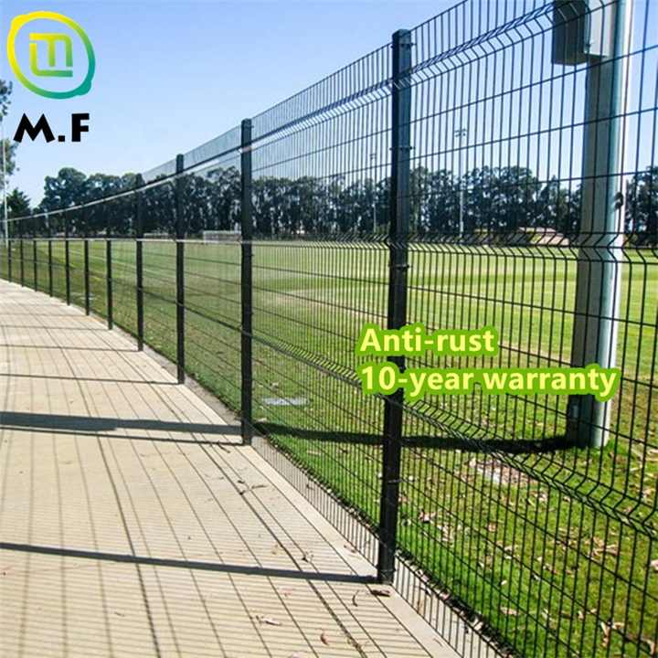 Outdoor 3D Curved V-Bending Welded Farm Garden Wire Mesh Panel Fencing Galvanized PVC Coated ...