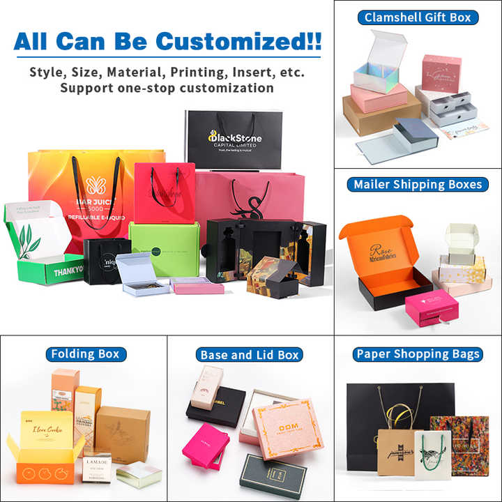 Premium Rigid Folding Box with Magnetic Lid Ribbon Closed Personalized ...