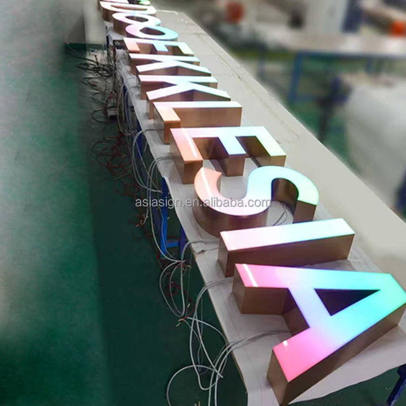 Special Irregular Shape Full Color Waterproof Acrylic LED Letter 3D ...