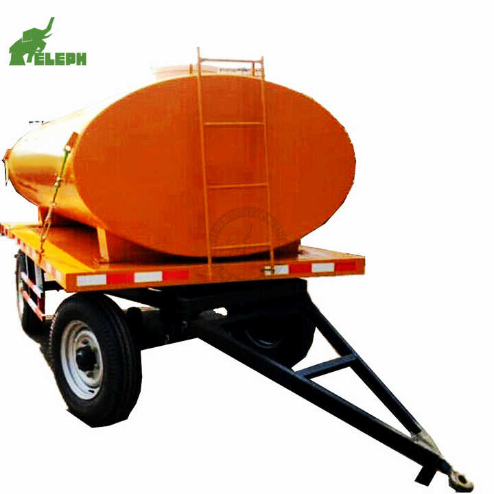 2 Axle 5000 Gallon Small Water Transport tank Trailer Full Tanker Draw ...