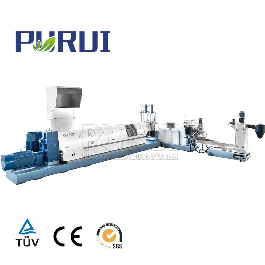 PURUI 100-300Kg/h PE LDPE Film Double Stage Compactor Pelletizing Line ...