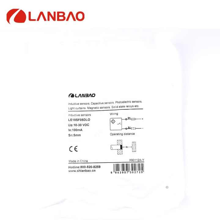 LE18 DC 3 Wires Inductive Proximity Sensor - IP67