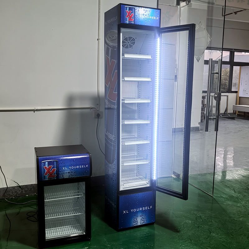 105L Multi Layer Shelf Glass Door Beverage Display Refrigerator ...