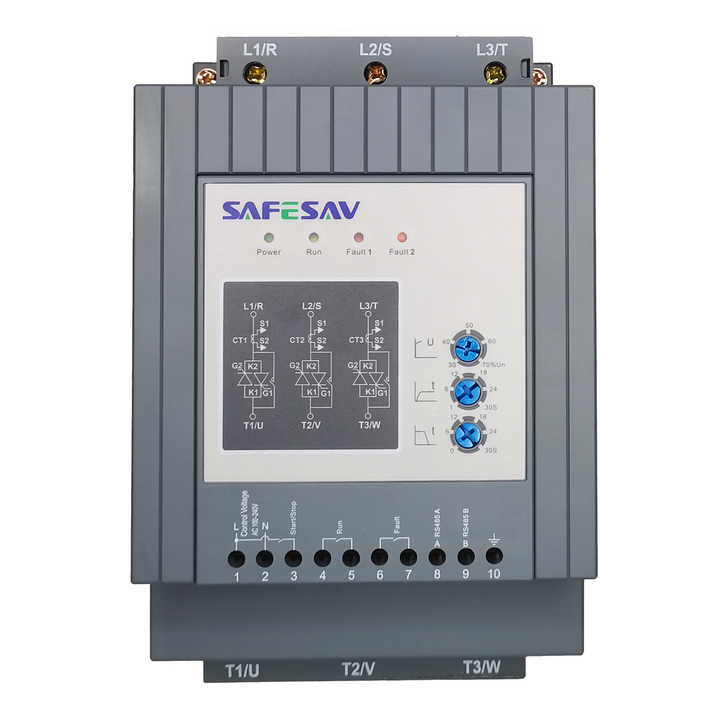 Safesav 37kw 3 Phase 220V 150A SSR Series AC Motor Soft Starter 50/60Hz ...