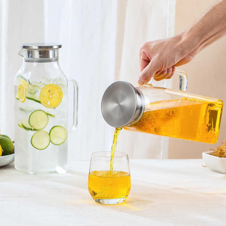 Unique Design Square-shaped Borosilicate Glass Drinking Water Gallon ...