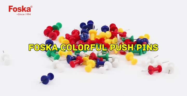 FOSKA Thumb Tacks - Durable, Colorful, and Versatile