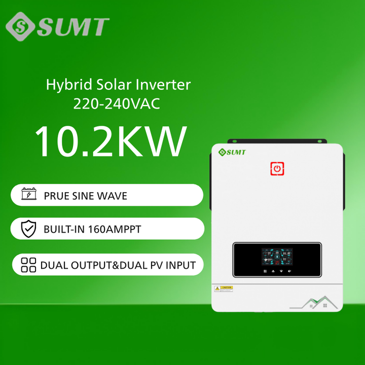 MAX 10.2KW Hybrid Solar Inverter | Dual PV Input | 160A MPPT | On/Off Grid 48V Inverter| Alibaba.com