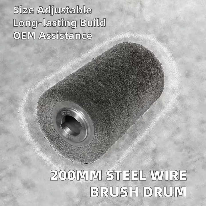 Industrial Nylon Brush 2 Inch Bristles Cylinder Roller Brush Heavy Duty ...