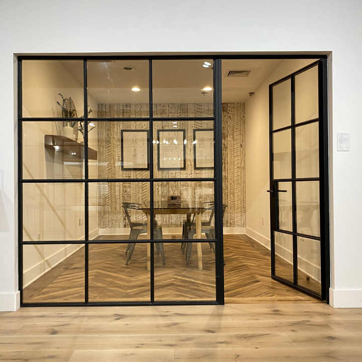 Luxury Wrought Iron Window Frames for Office Interior Design