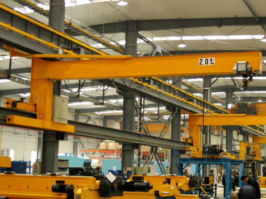 High performance wall-travelling jib crane with wireless remote control customized scheme