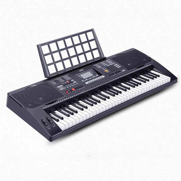 MK-812 61-Key Electric Piano Keyboard with LED Display & Rhythm Programming