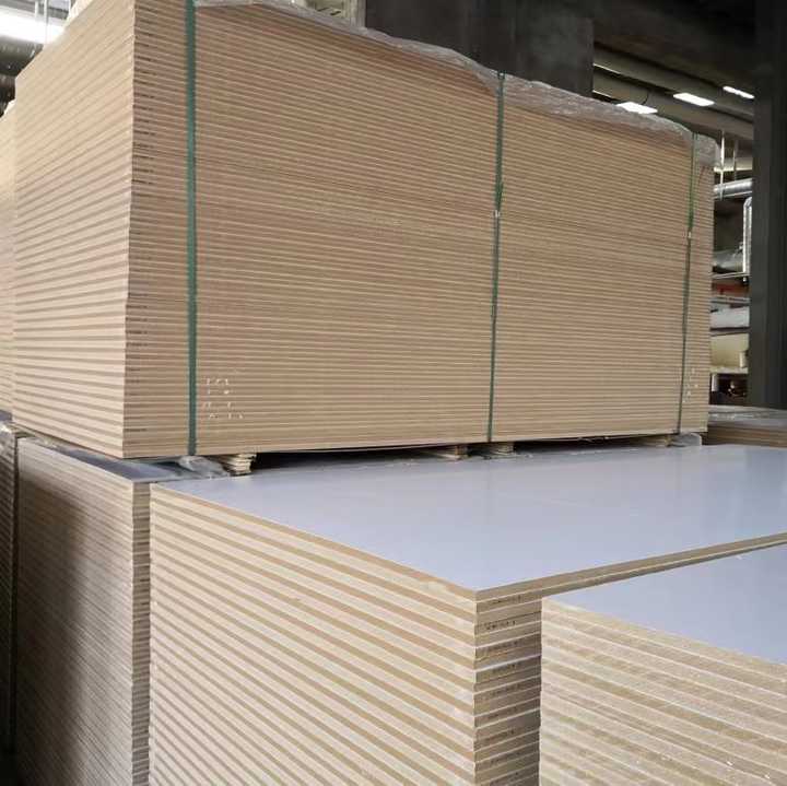 Factory Direct Fireproof Laminated Melamine Fiberboard Raw Plain MDF ...