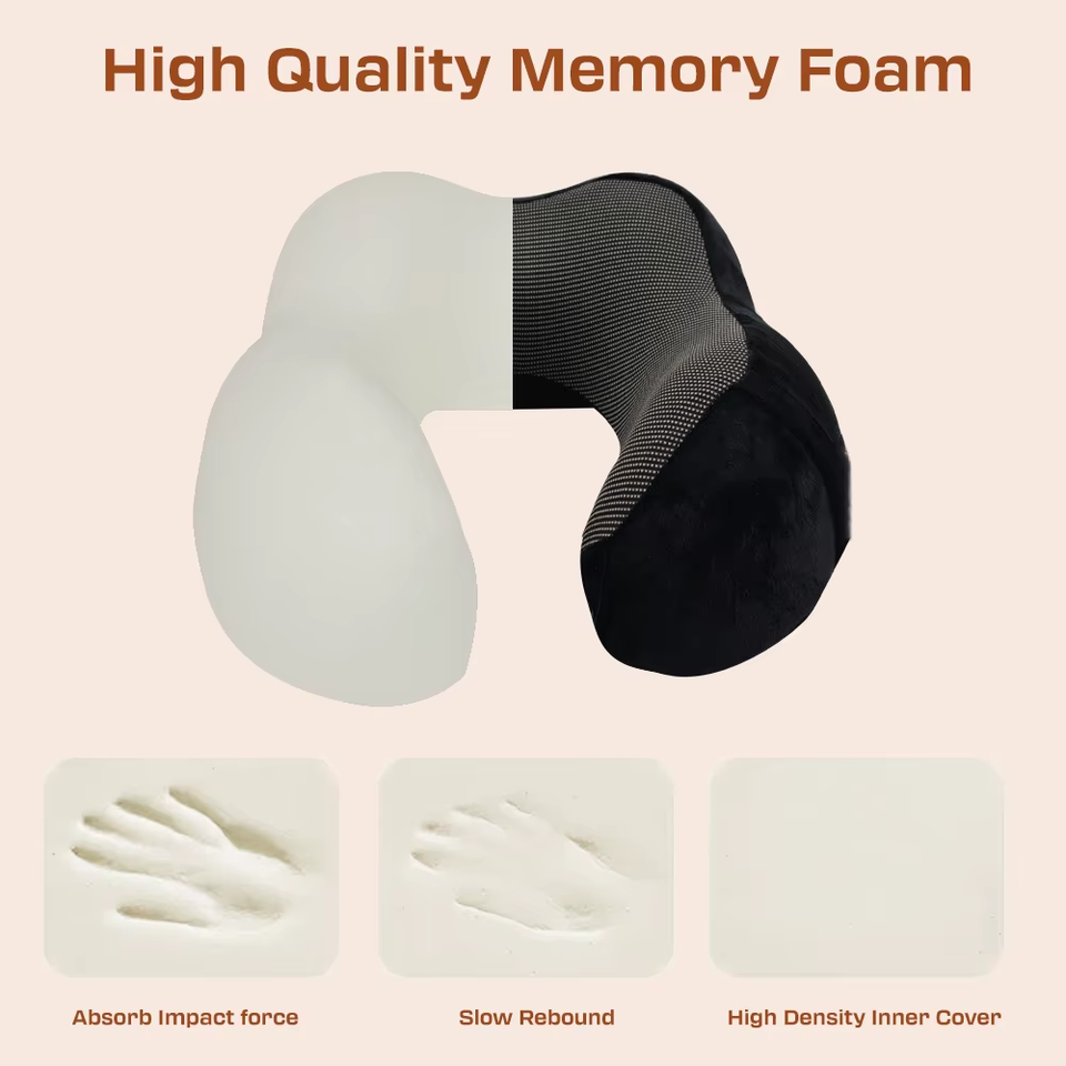 Customization Portable Slow Rebound Memory Foam U-shaped Pillow With ...
