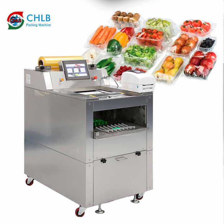 Automatic Tw-450E Plastic Stretch Wrap Fresh Sea Food Fruit Meat ...