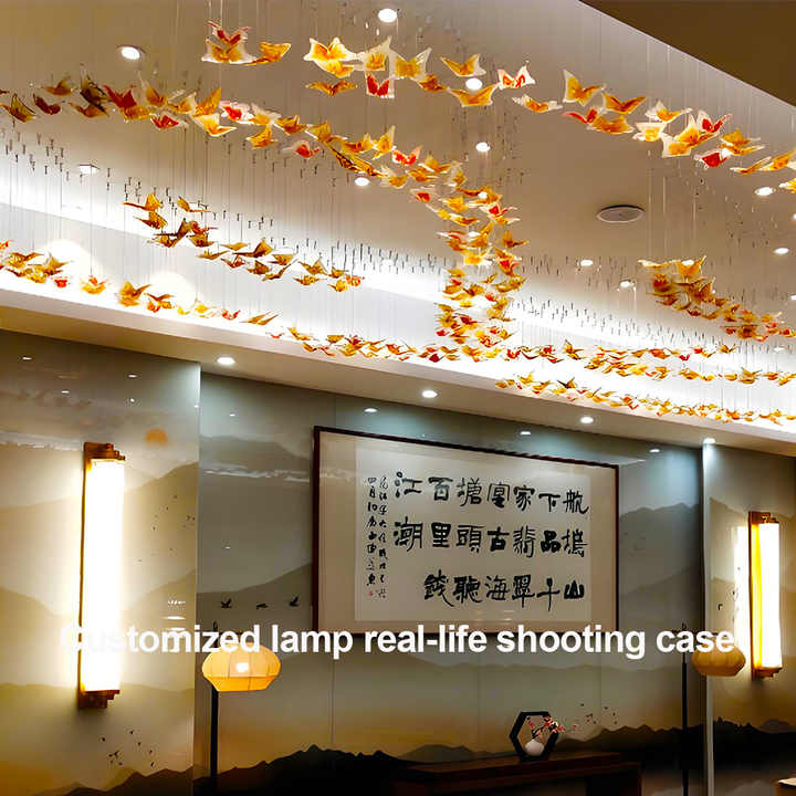 Indoor Decoration Project Custom Ceiling Light Glass Crystal Pendant ...