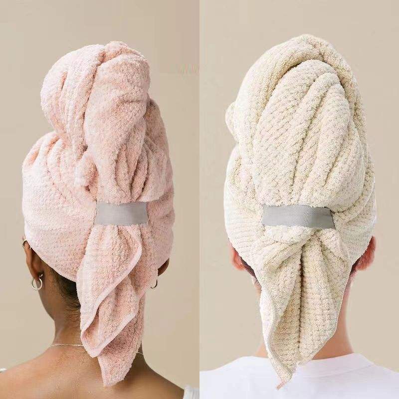 Custom Women Hair Turban Towel Microfiber Hair Towel Turban Microfiber ...