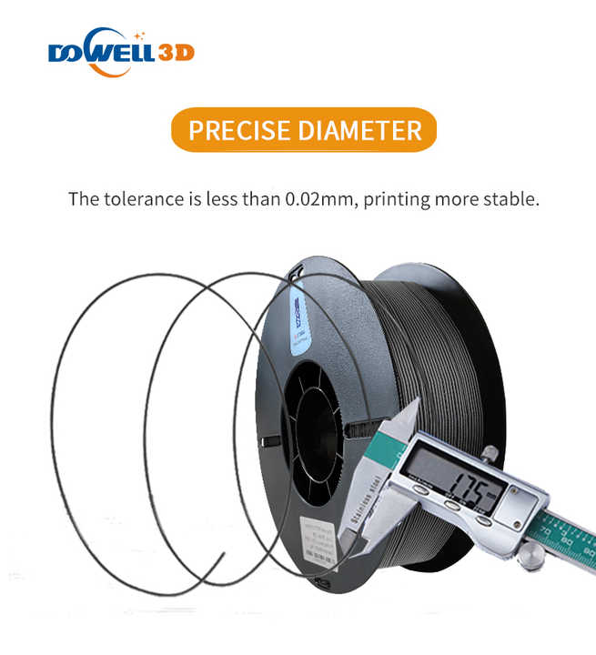 ABS CF High Quality 3D Printer Filament 1.75mm 1kg 3kg 5kg Spool Neat Winding 3d filament for 3D ...