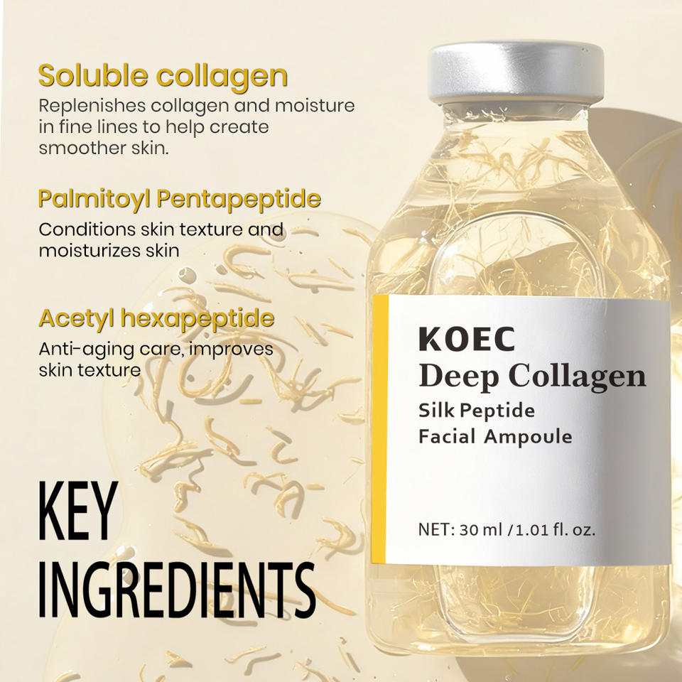 KOEC Deep Collagen Silk Peptide Facial Ampoule for Anti-aging
