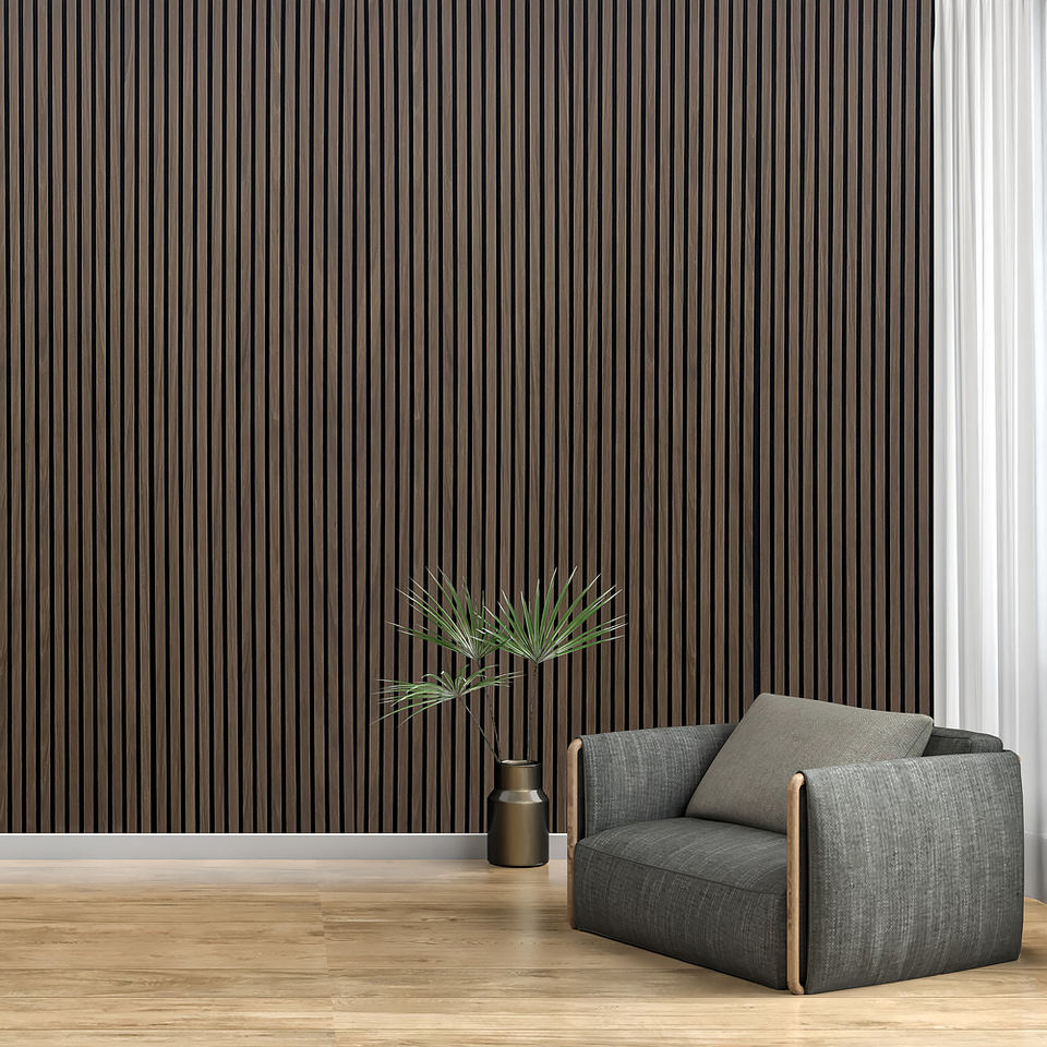 Harga pabrik Panel kayu akustik tahan lama 3D papan kayu Panel dinding ...