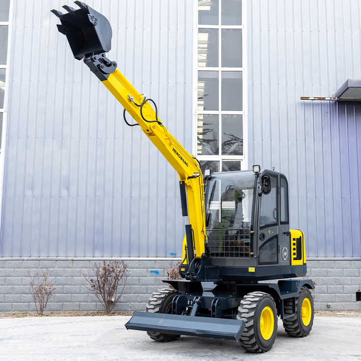 HENGWANG penggali roda perayap HWL-40 4 Ton dengan Gearbox pompa Motor ...