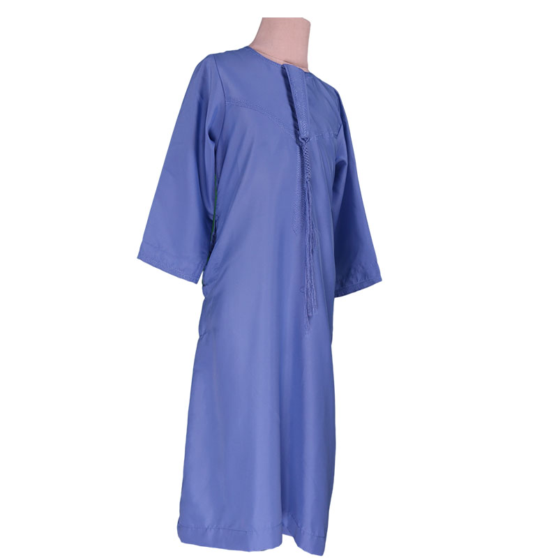 2025 New Style Thobe - Men's Islamic Robe Ankle Length