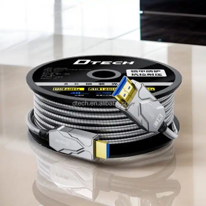 DTECH 15M HDMI Armored Cable - 8K Displayport 2.1 for Gaming