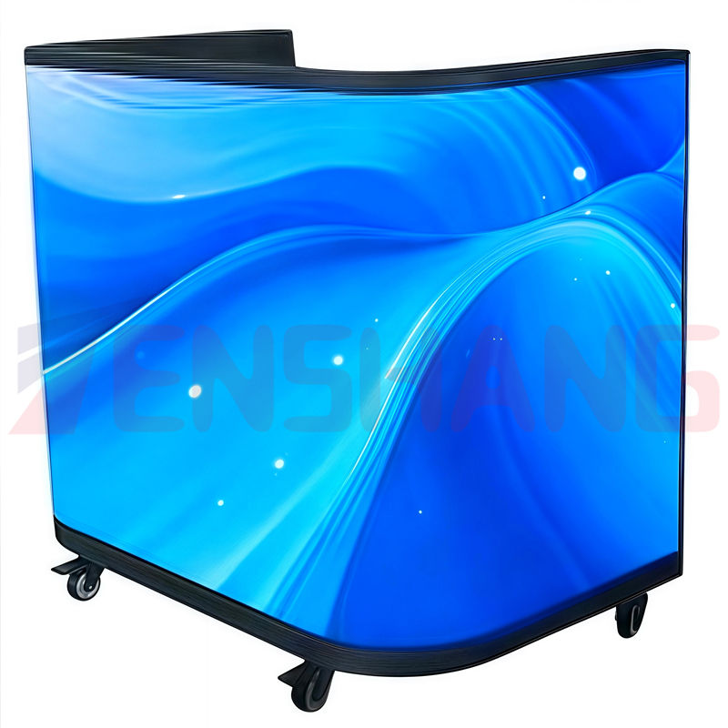 Flexible LED Display DJ Booth Bar Table with LED Display for Electronic ...