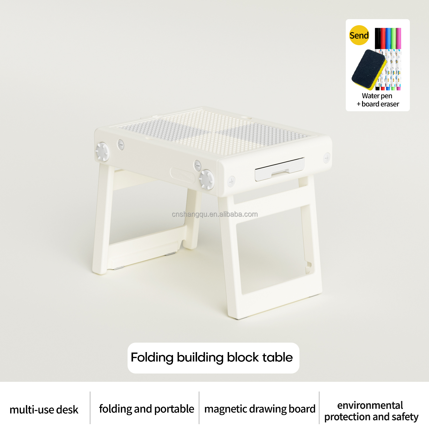 Kids Multi-Functional Folding Plastic Table & Chair Set - OEM Available