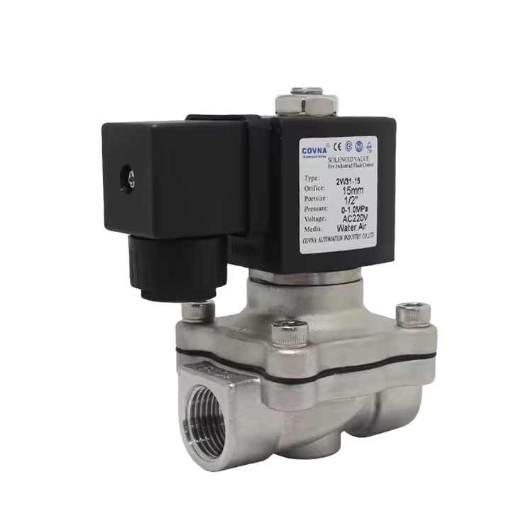 COVNA Tariff Reduction Normally Closed 12V 24V Solenoid Valve 2 Way 1/2 Inch Water Gas Solenoid ...