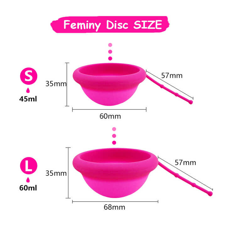 2025 Reusable Newest Menstrual Disco Women Period Feminy Menstrual Disc ...
