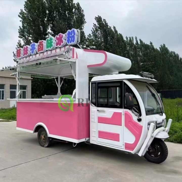 Custom Mobile Electric Tricycle Folding Food Cart - Richi