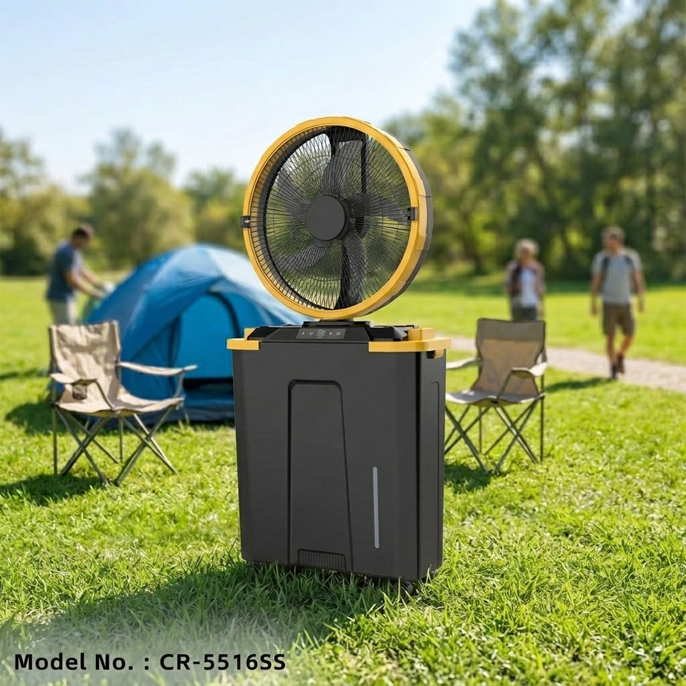 16" Water Mist Spray Fan with Lithium Battery Ventilador Rechargeable ...