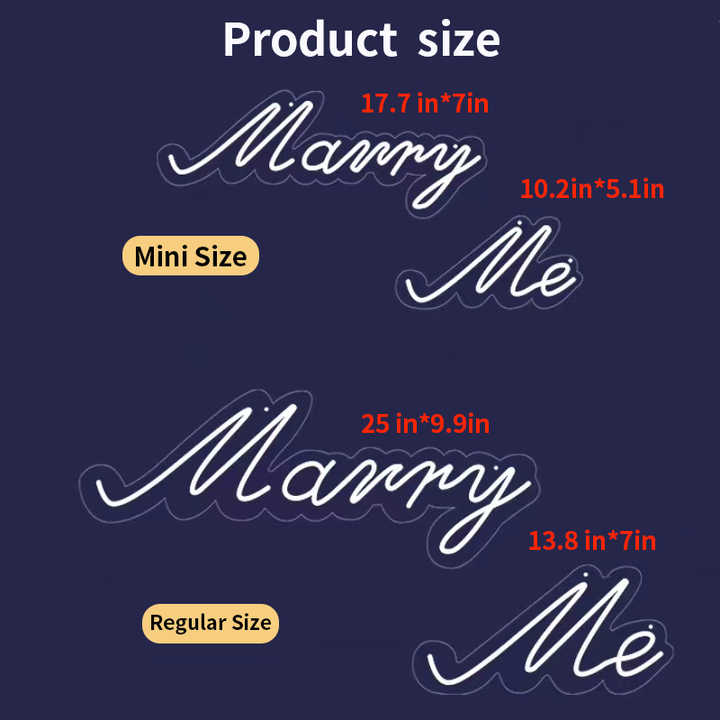 JUYI Custom LED 3D Marry Me Neon Lights Marquee Letter Lights Stand for ...