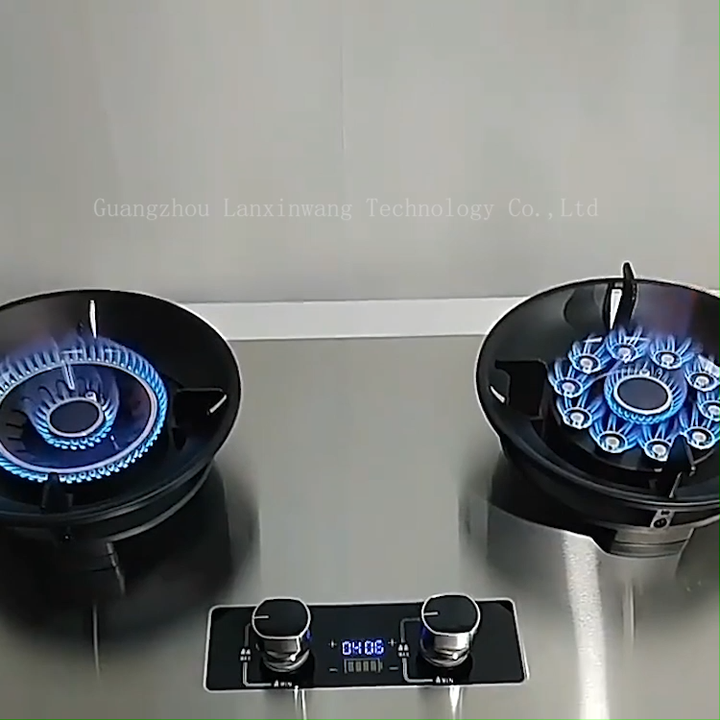 Wholesale Quality Kitchen Digital 2 Burner Stainless Steel Panel Temper ...