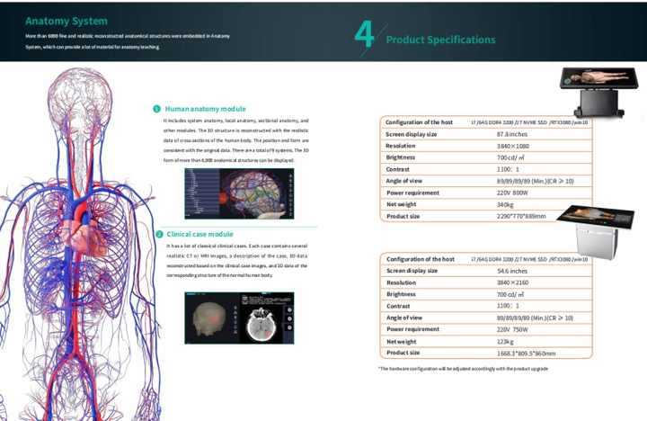 Human Virtual Anatomy Table - 3D Dissection for Medical Science