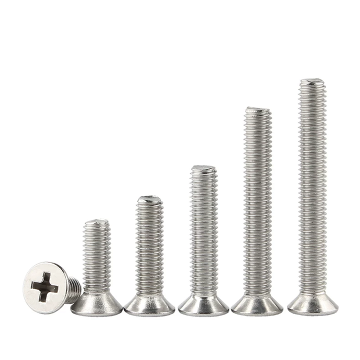 ANSI 304 316 Stainless Steel Machine Screw Bolts Cross Countersunk M3 ...
