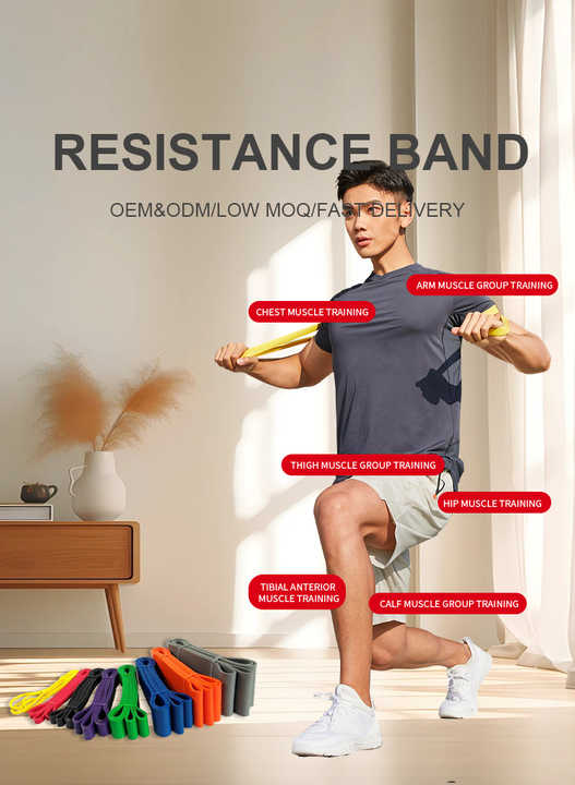 Customizable 2080mm Latex Power Elastic Bands Multi Set for Pull Ups ...