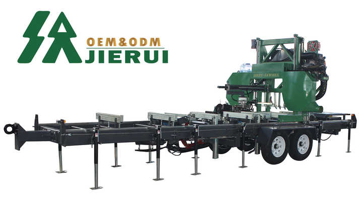 Woodworking Diesel Engine Sawmill Machine Horizontal Bandsawill Saw ...