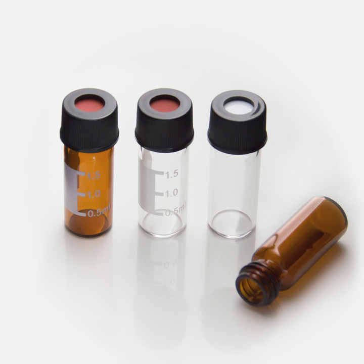 2ml 10-425 Screw Clear amber borosilicate glass graduation chromatography autosampler vials for ...