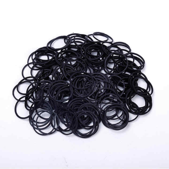 Black High Elastic Small Rubber Band Color Rubber Ring Mini Rubber ...