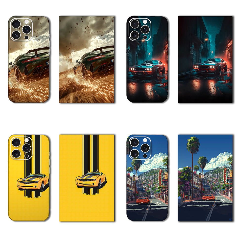 Cute Cartoon Pattern Mobile Back Skin With Scratch Resistant for Mobile ...