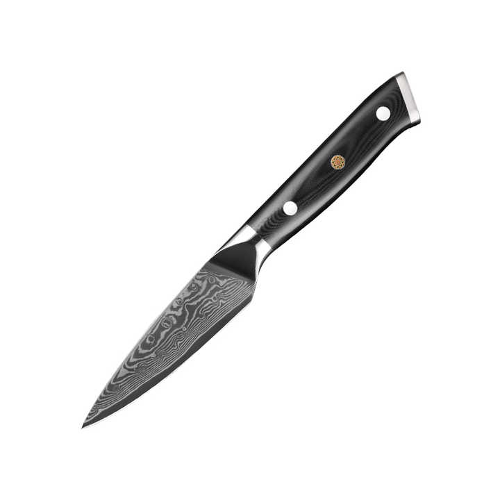 JJ 3.5'' Damascus Paring Knife VG-10 Core Steel with G10 Handle Custom ...