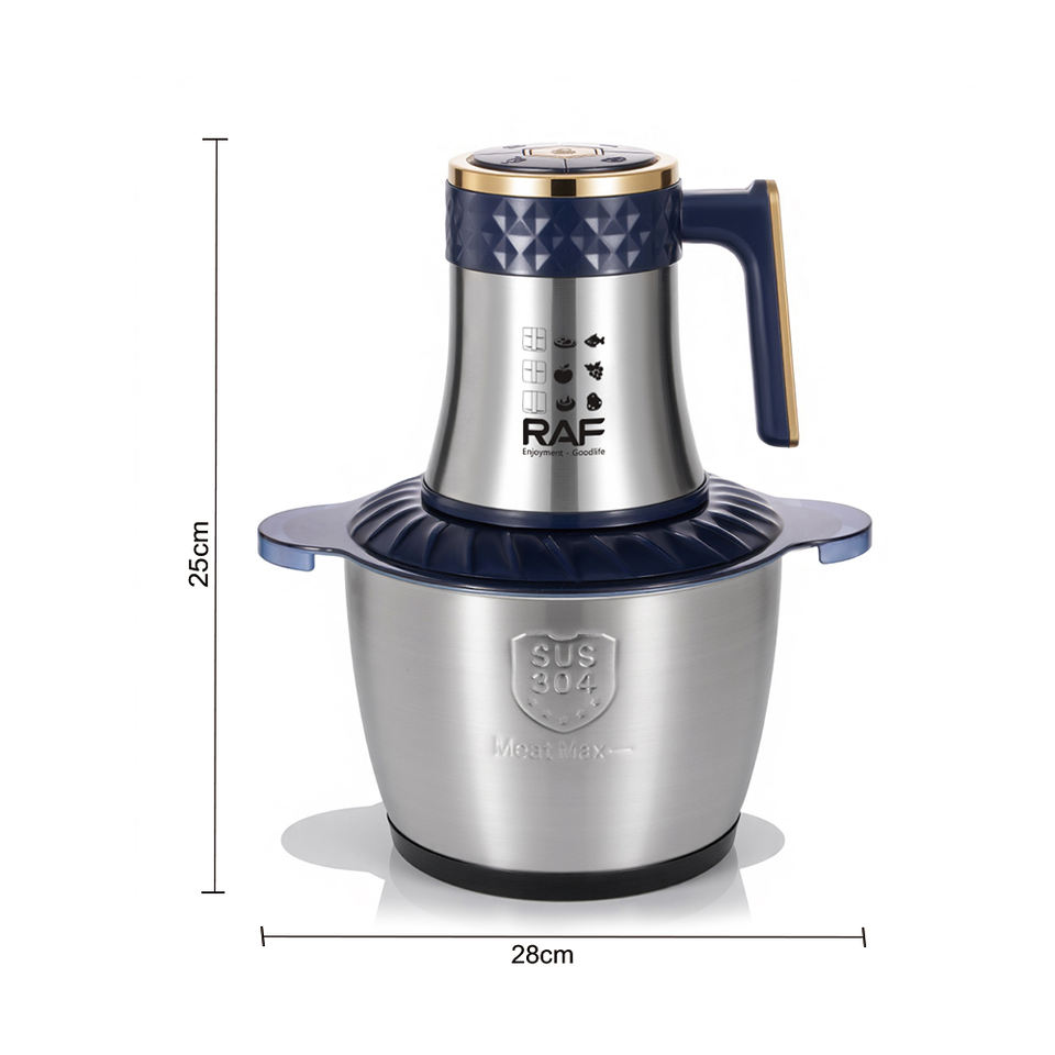 RAF 300W Food Processor Fufu Machine 3L Stainless Steel Bowl 360 ...