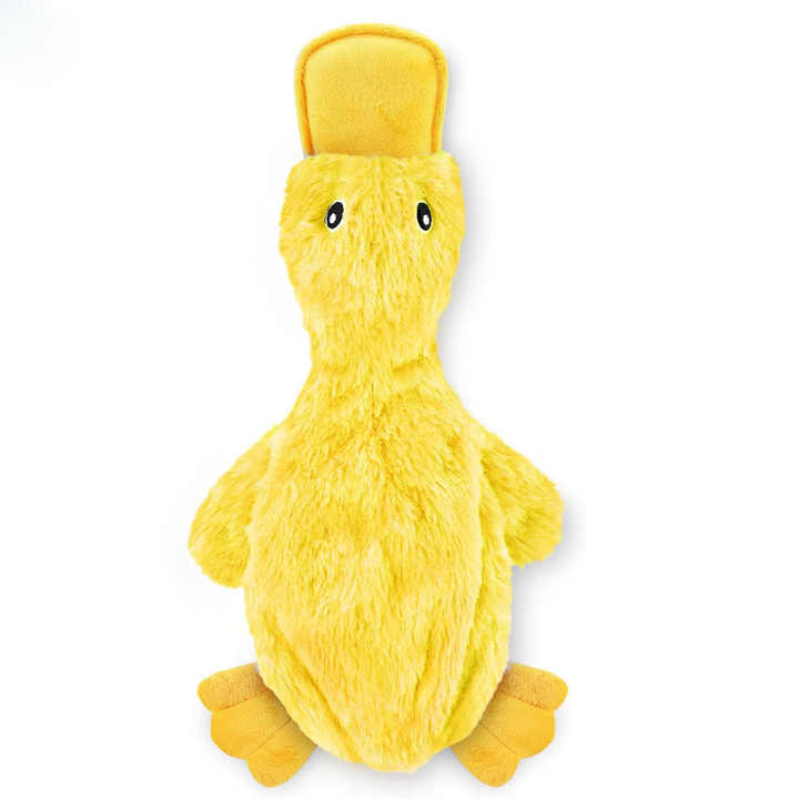 Interactive Cute Duck with Soft Squeaker PP Material Stuffed Pet Toy ...