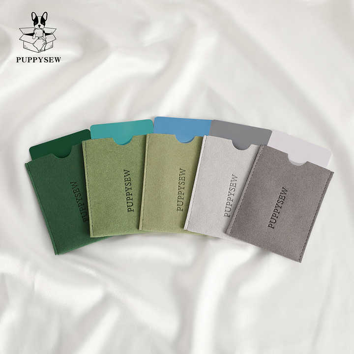 Fuchen Card Holder Microfiber Fabric Storage Bag for Bank & ID Cards ...