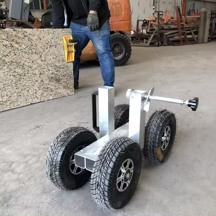 Panel Slab Transport Dolly 200KG Stone Slab Truck Silver Customized ...